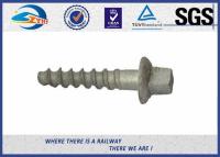 China Railroad Sleeper Galvanized Screws with Plain / Zinc / HDG / Wax Surface for sale