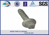 China Railroad Sleeper Galvanized Screws with Plain / Zinc / HDG / Wax Surface for sale