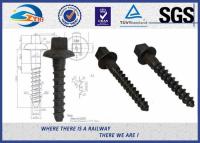 China Carbon Steel Q235 Railway Sleeper Screws , Railroad Screw 5.6 Grade for sale