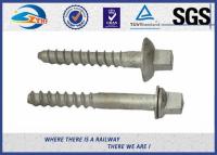 China Hexagon Railway Sleeper Fixings / Track Hex Head Sleeper Fixing Screws for sale