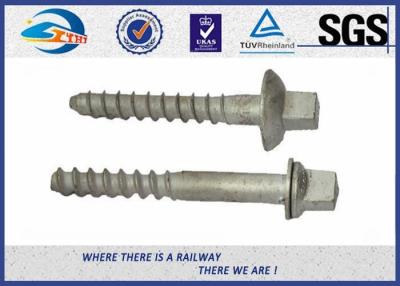 China Hexagon Railway Sleeper Fixings / Track Hex Head Sleeper Fixing Screws for sale