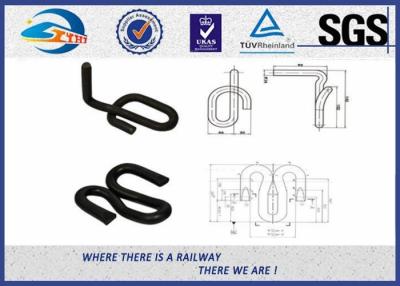 China UIC54 rail Concrete Sleeper Elastic Rail Clips With color painting for sale
