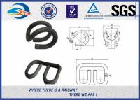 China UIC54 rail Concrete Sleeper Elastic Rail Clips With color painting for sale