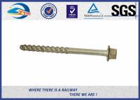China Electric Zinc Plated 5.6 Grade Railway Sleeper Screws DIN Standard For Steel Rail for sale