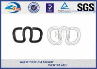 China Custom Elastic Rail Spring Steel Clip / Btumen Railway Clips for sale