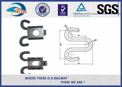 China Custom Elastic Rail Spring Steel Clip / Btumen Railway Clips for sale