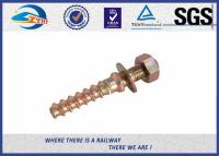 China High Tensile Railway Sleeper Screws HDG Plain Oiled Wax Q235 Grade 4.6 for sale