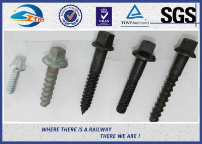 China Railway Sleeper Screws spike Fasteners 90 degree without crack TUV for sale