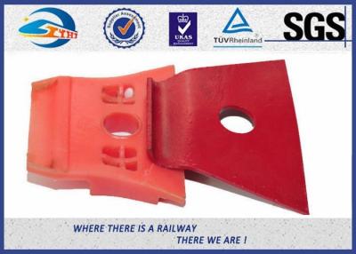 China Red Painting Nabla Railway Metal Spring Clips Steel 3 Million Times Fatigue Test for sale
