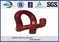 China Red Painting Nabla Railway Metal Spring Clips Steel 3 Million Times Fatigue Test for sale