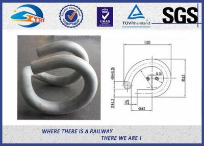 China Plain ISO Railroad Elastic Clip South America 13MM Deenik Clip 60Si2CrA for sale