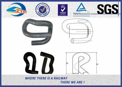 China Oxide Black / Zinc Plated E Clips Elastic Rail Clips For Railroad Construction for sale