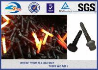 China Black ISO Screws For Railway Sleepers / Zinc Dacromet Screw On Spikes for sale