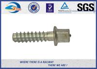 China 10.9 Grade 40Cr Steel Oxide Black Screw Spike Insert  Plastic Dowel Railway Fasteners for sale