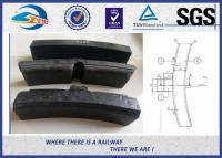China Low Friction Train Wheel Composite Brake Block Cast Iron / Locomotive Brake Shoe for sale