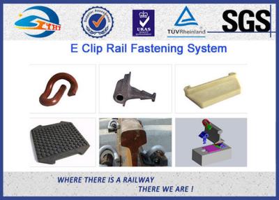 China Spring Steel E Type Railway Track Fasteners 20mm E Clip Rail Fastening for sale