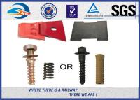 China Hot Dip Galvanized  Rail Fastening System With Rail Insulator / Screw Spike for sale