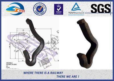 China 60Si2MnA / 60Si2Cr Plain Rail Anchors For Fastening Rail Custom for sale