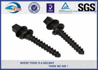 China Black painting Track Railway Sleeper Fixing Screws With Washers for sale