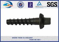 China SS Thread Railway Sleeper Screws Zinc Plated / Railway Screw Spikes for sale