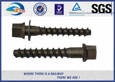 China Hot Dip Galvanised Railway Track Spikes Screw Spikes ZhongYue for sale