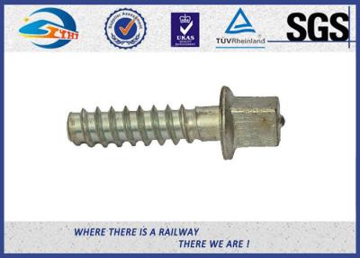 China ASTM Standard Hot Dip Galvanized Railway Sleeper Fixing Screws / Rail Road Spikes for sale