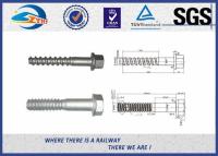China UIC Standard Black Zinc Railway Sleeper Screws For Fastening Rails for sale