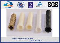 China Black Plastic And Rubber Part Railway HDPE And PA66 Dowel For Screw for sale