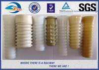 China Black Plastic And Rubber Part Railway HDPE And PA66 Dowel For Screw for sale