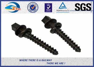 China Railway Screws Spike Q235 Material For Rail Sleeper, Hexagon Head Screw for sale