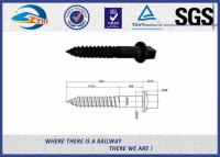 China UIC Standard Black Railway Groud Screw Spike For Fastening Rails for sale