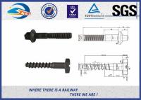 China UIC Standard Black Railway Groud Screw Spike For Fastening Rails for sale