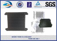 China Customized Black Or Red Rubber Rail Support Pad / HDPE Pad Below Rails for sale