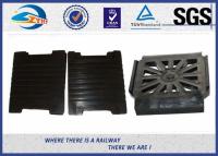 China Customized Black Or Red Rubber Rail Support Pad / HDPE Pad Below Rails for sale