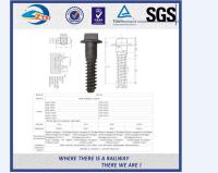 China Carbon Steel Q235 Railway Spike Hot Dog Machine Railroad Screw 5.6 Grade for sale