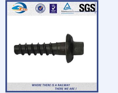 China 5.6 Grade Carbon Steel Q235 Railway Sleeper Screws Spike HRC22 - HRC32 for sale