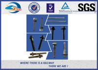 China Black / White / Yellow Railway Sleeper Screws Spike For Concrete Sleeper for sale