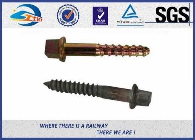 China 40Mn2 20MnSi Fixing Railway Sleepers Square Head Screw Spike for sale