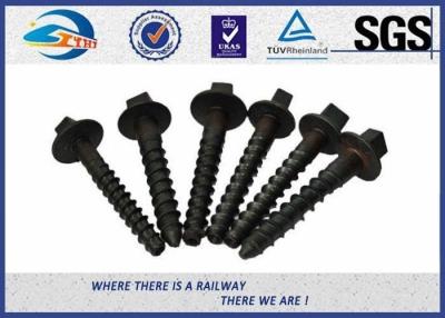 China Ss series sleeper screw,Railroad spike or track spike Screw spike in the track for sale