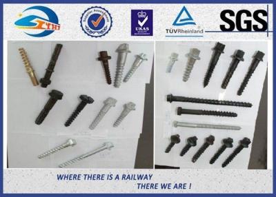China ZhongYue Railway Sleeper Screws Rail Fasteners With Color Painting for sale