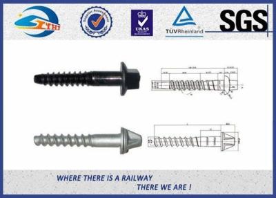 China ZhongYue Railway Fasteners Rail Screw Spike Screws 8.8 Grade for sale