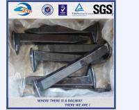 China Galvanized Railroad Track Spikes , Q235 Screw Spikes Railroad for sale
