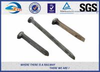 China Steel 35 Railway Track Spike Grade 5.6 Customizd Rail Spike Rail Fastenings for sale