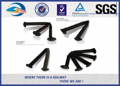 China Zinc Wax Railroad Track Spikes 16 x 16 x 165 90 degree Cold bending for sale
