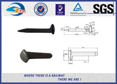 China High Tensile Railroad Track Spikes / Screw Studs Spikes for Vossloh Fastening System for sale