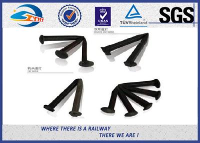 China 4.6 Grade Railroad Track Spikes Track Dog Spikes With 90 Degree Cold Bending for sale