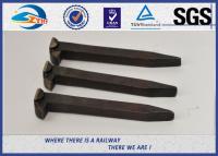China Oxide Black / Plain Railway Fasteners Dive Spike Dog Screw Spikes for sale