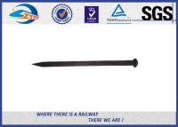 China Oxide Black / Plain Railway Fasteners Dive Spike Dog Screw Spikes for sale