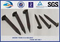 China 4.6 Grade Steel Railroad Track Spikes Plain Surface DIN Standard for sale