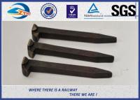 China 4.6 Grade Steel Railroad Track Spikes Plain Surface DIN Standard for sale